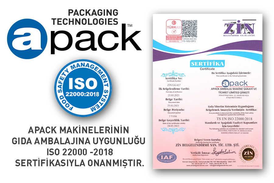 Ambalaj Makineleri ve Çözümleri APACK Ambalaj Makine Sanayi ve Tic.Ltd.Sti.